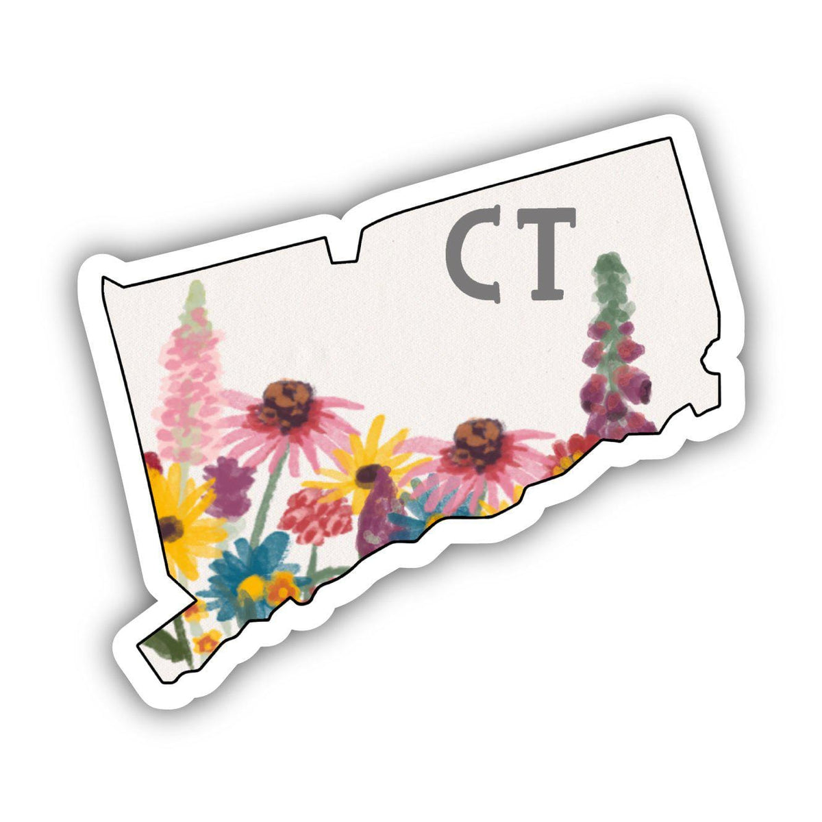 Connecticut Painterly Pattern Sticker – Big Moods