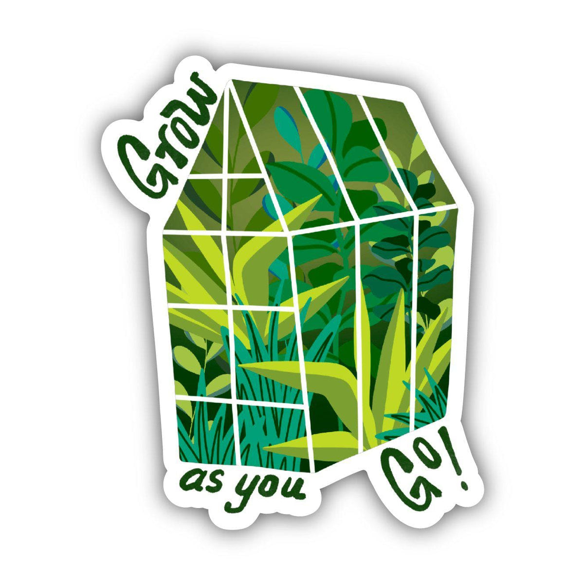 Grow As You Go Greenhouse Sticker – Big Moods