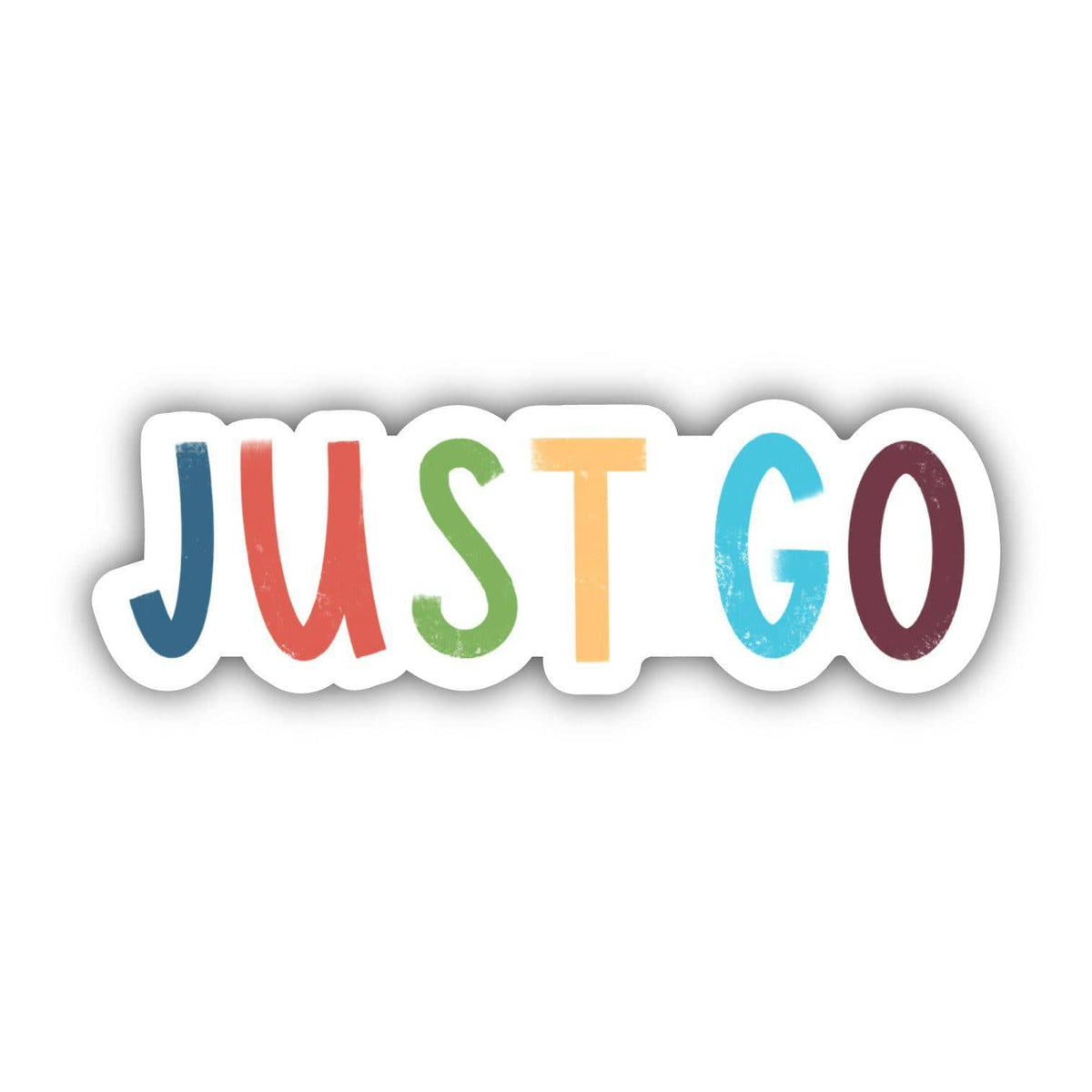 Just Go Positivity Lettering Sticker – Big Moods
