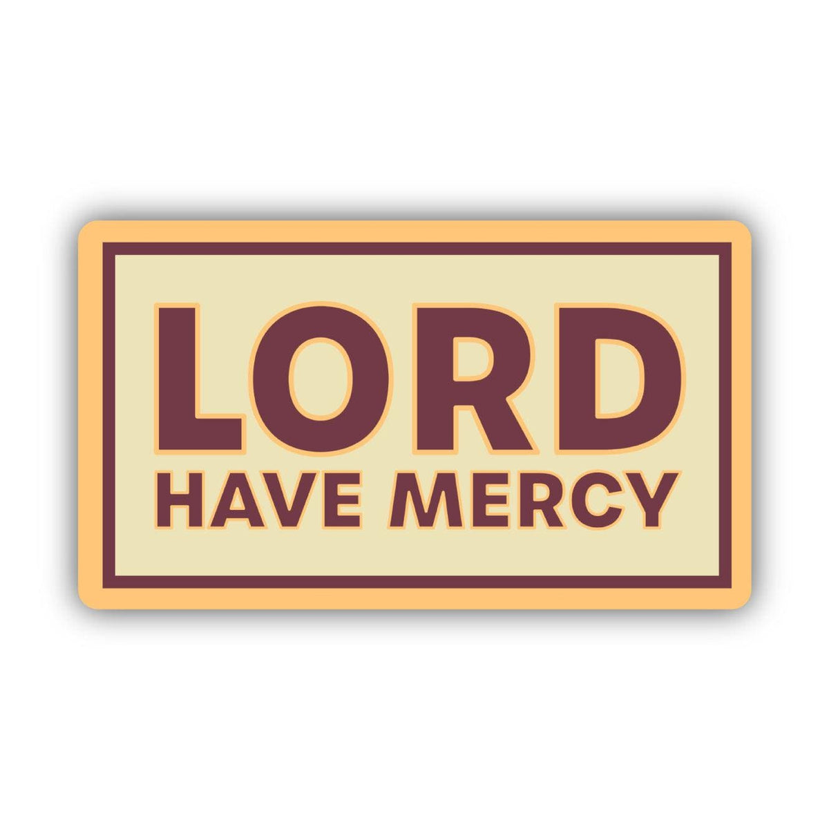 Lord Have Mercy Sticker - Yellow – Big Moods