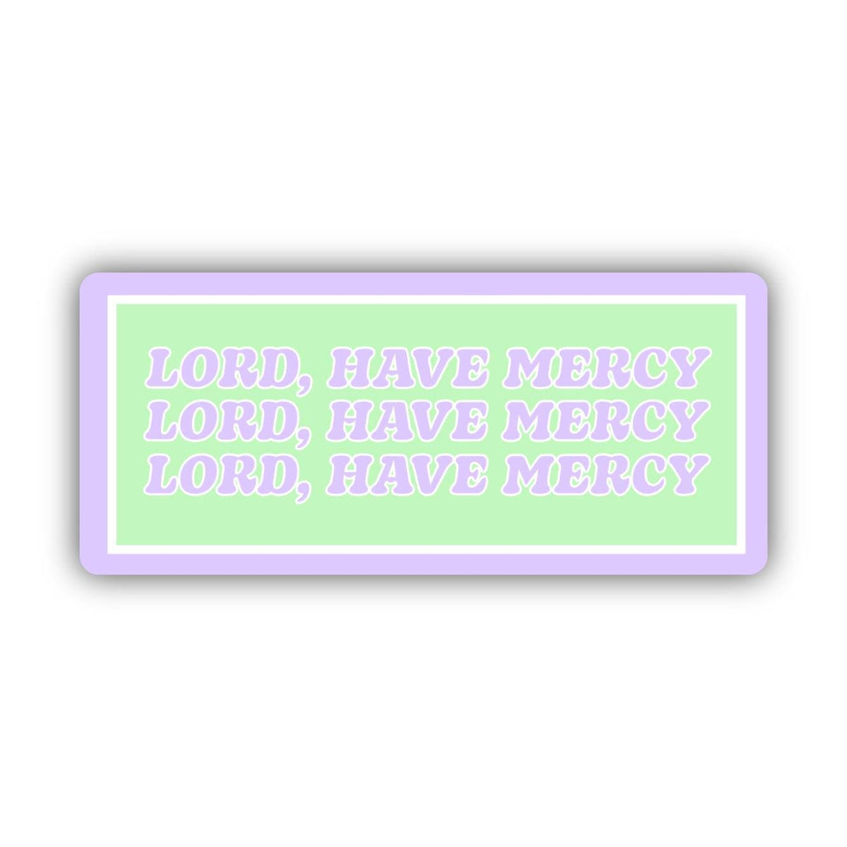 Lord, Have Mercy Sticker - Green – Big Moods