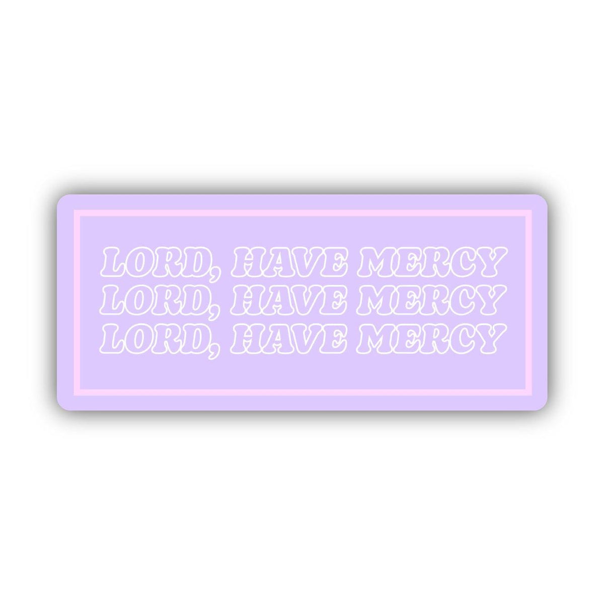 Lord, Have Mercy Sticker - Purple – Big Moods