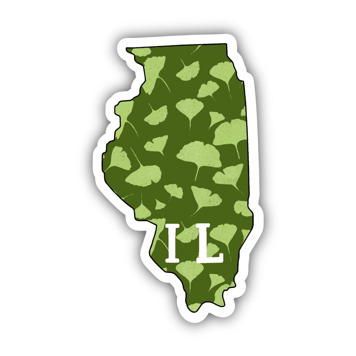 Illinois Green Nature Sticker – Big Moods