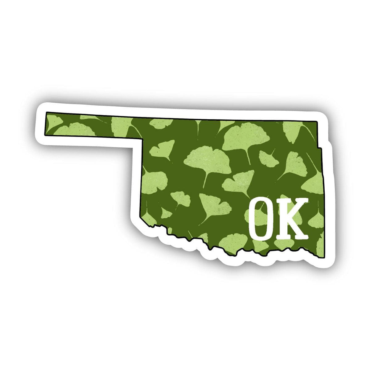 Oklahoma Green Nature Sticker – Big Moods