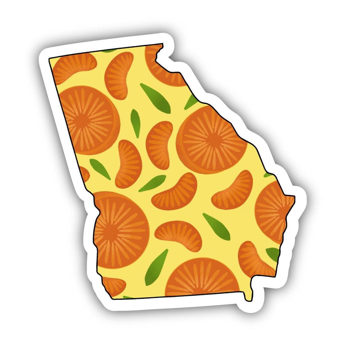 Georgia Orange & Yellow Fruit Sticker – Big Moods