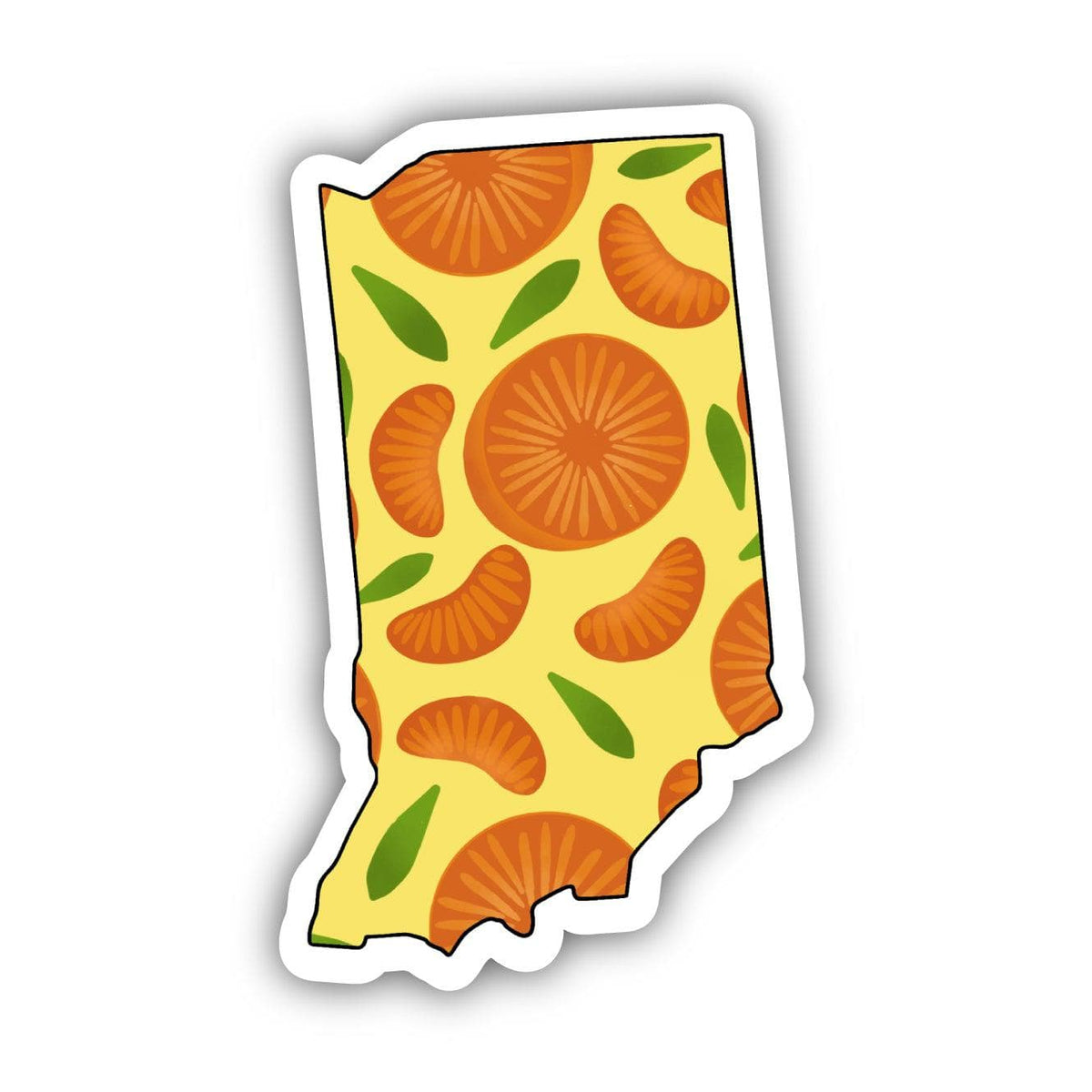 Indiana Orange & Yellow Fruit Sticker – Big Moods