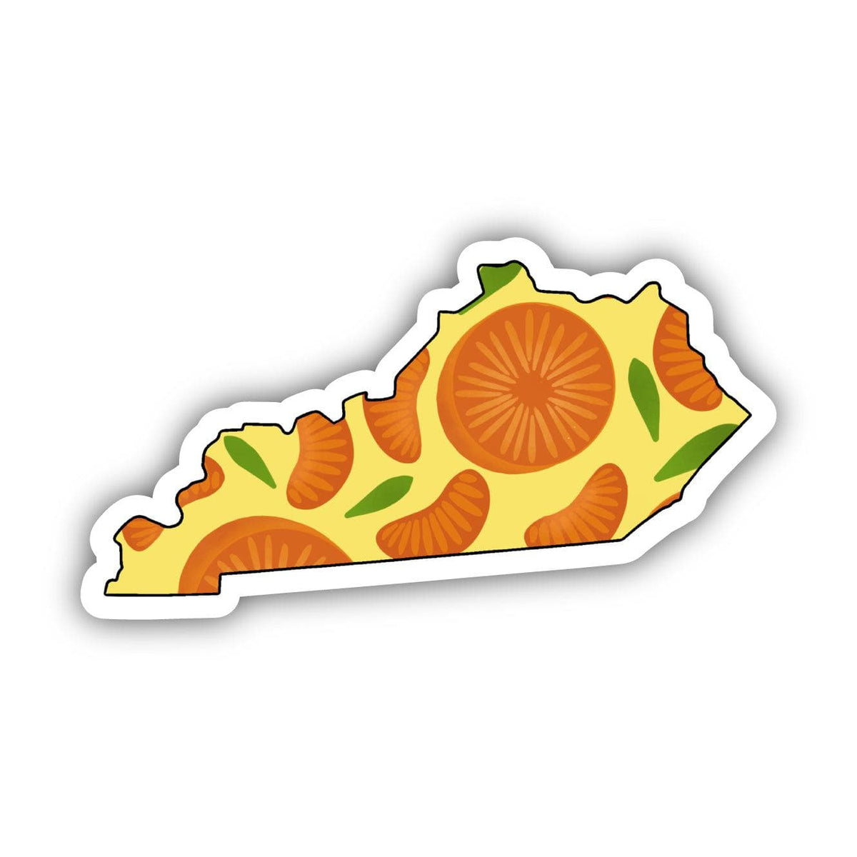 Kentucky Orange & Yellow Fruit Sticker – Big Moods