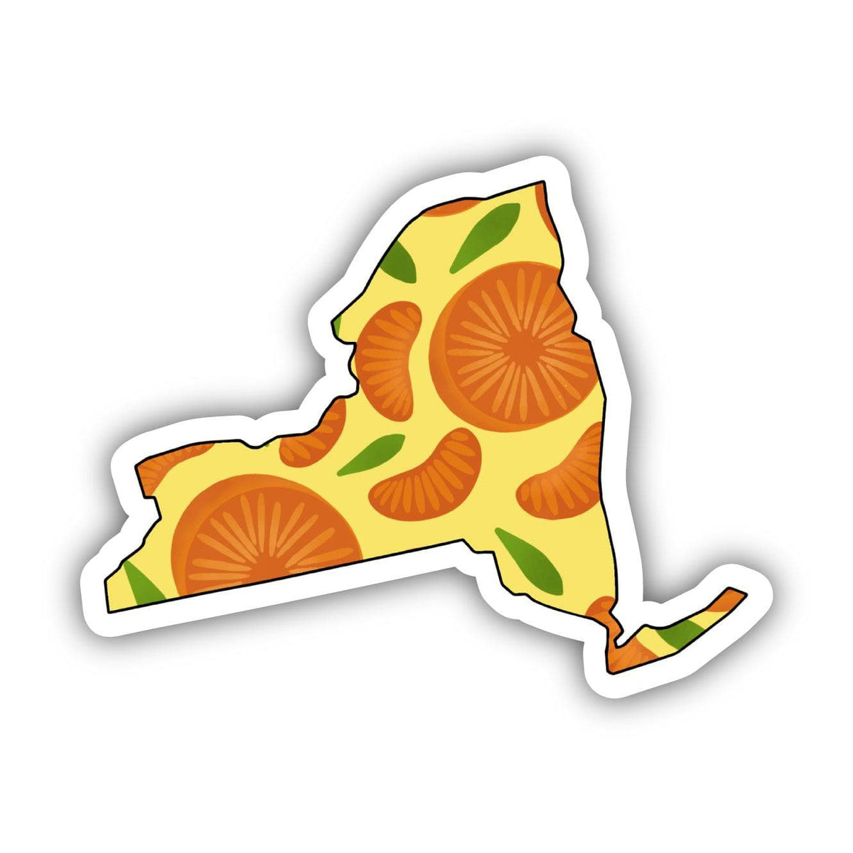 New York Orange & Yellow Fruit Sticker – Big Moods