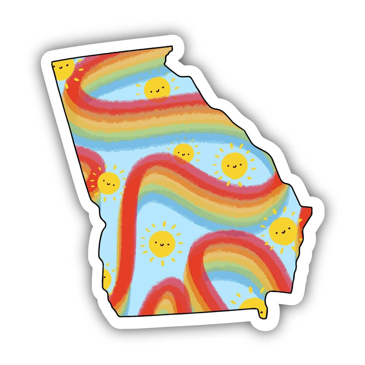 Georgia Rainbow Fun Sticker – Big Moods