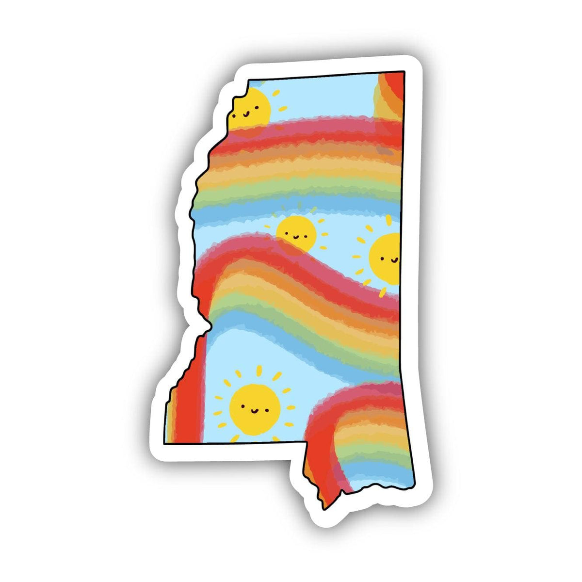 Mississippi Rainbow Fun Sticker – Big Moods
