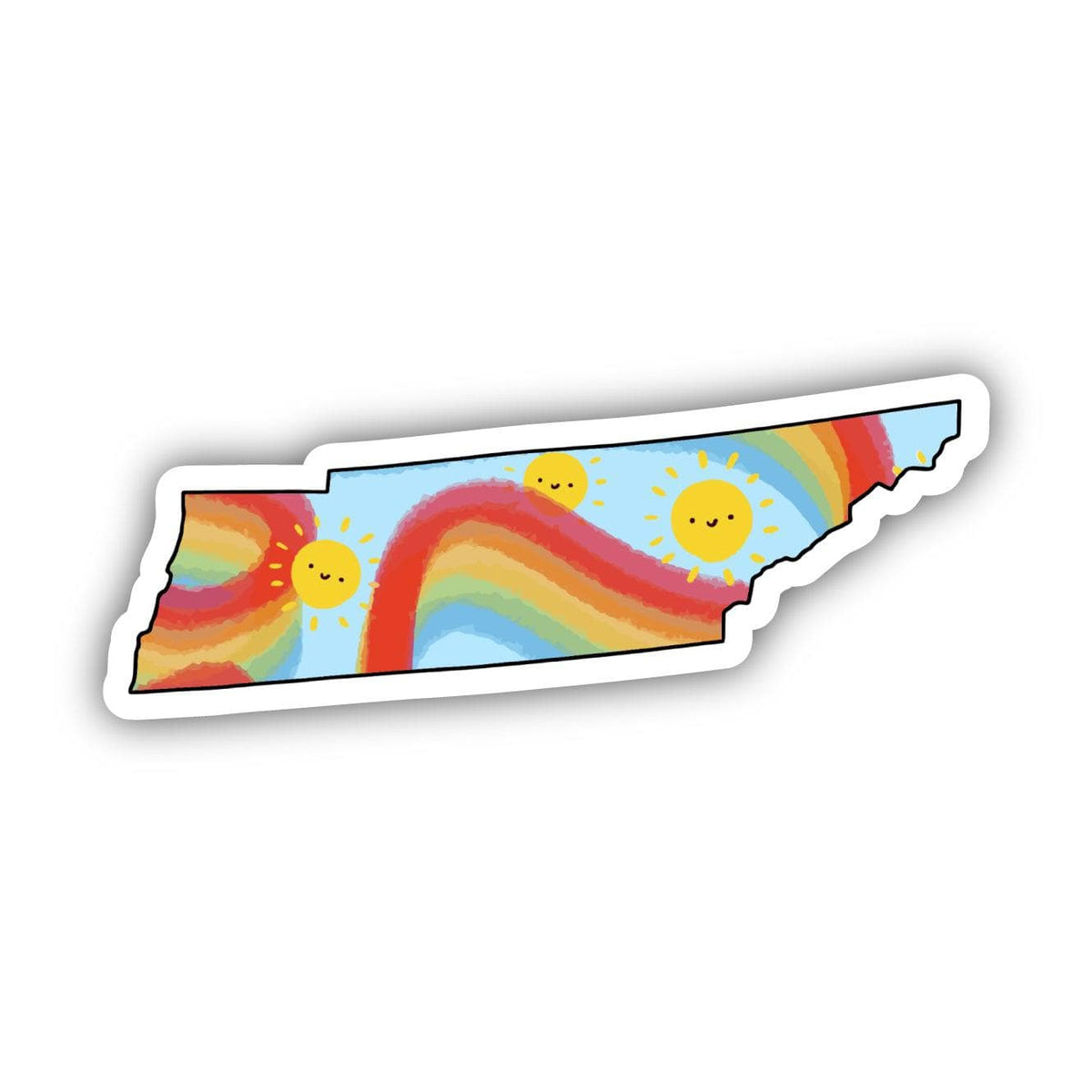Tennessee Rainbow Fun Sticker – Big Moods