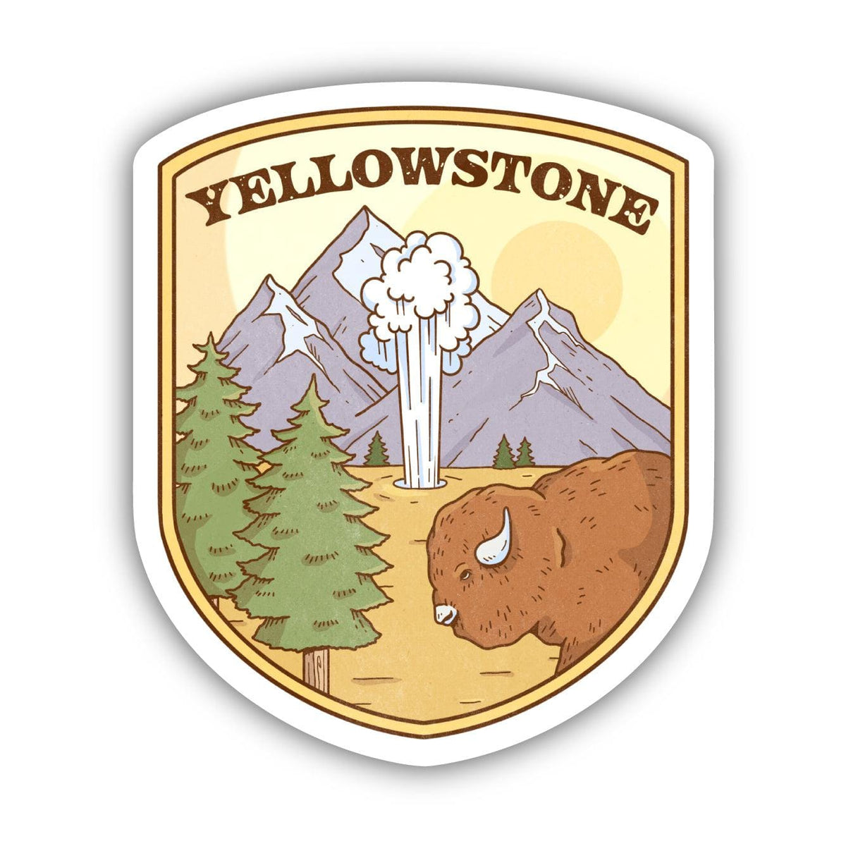 Yellowstone Nature Sticker – Big Moods