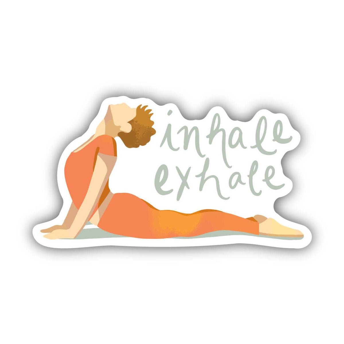 "Inhale Exhale" Yoga Sticker – Big Moods