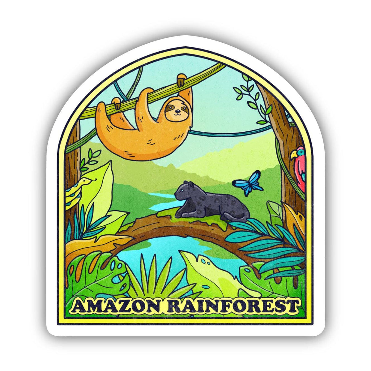Amazon Rainforest Animal Sticker – Big Moods