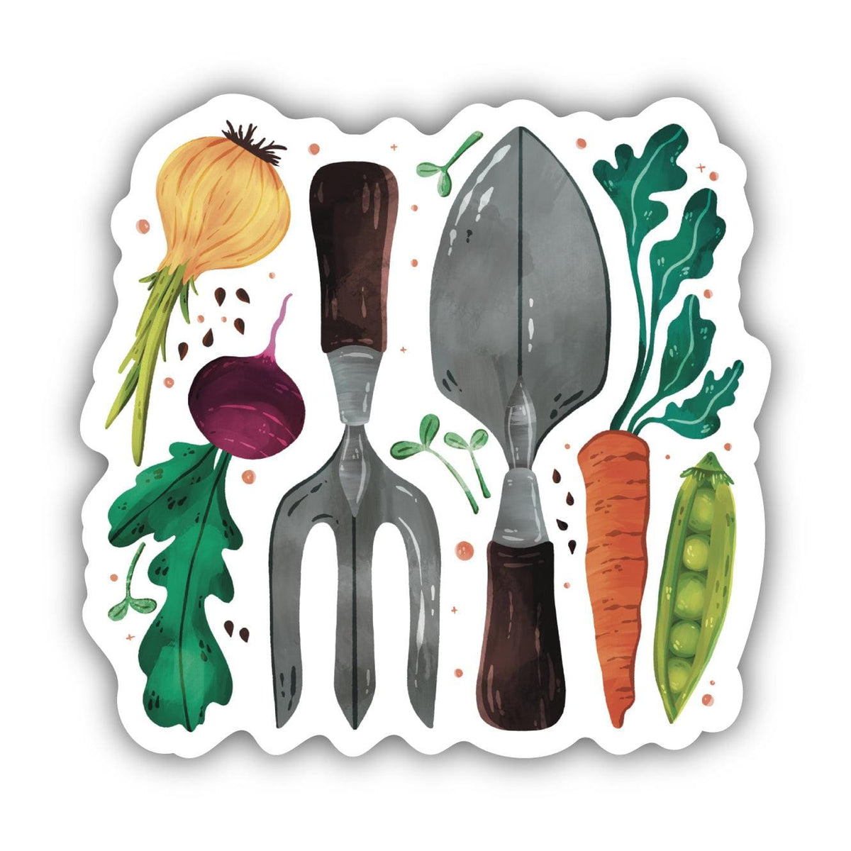 Garden Tools and Vegetables Sticker – Big Moods