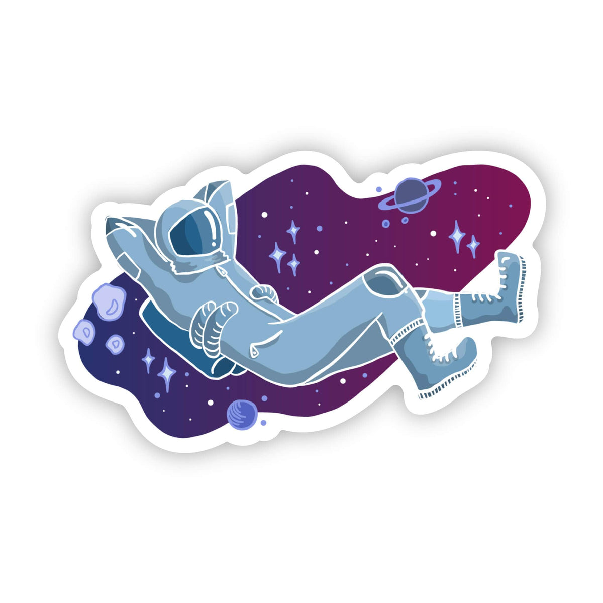 Resting Astronaut Sticker – Big Moods
