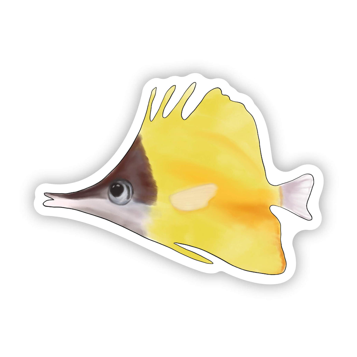 Yellow Fish Sticker – Big Moods