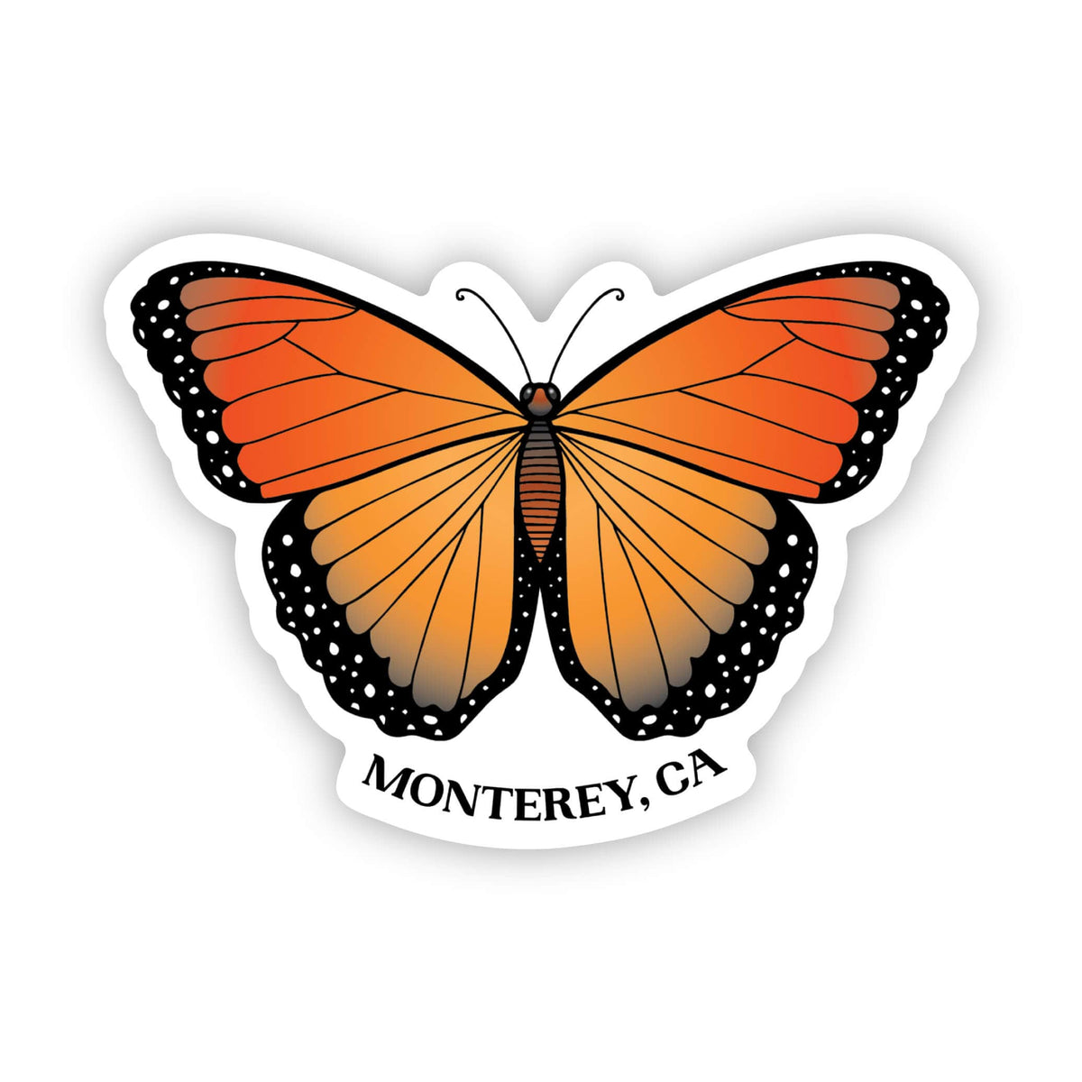 "Monterey, CA" Butterfly Sticker – Big Moods