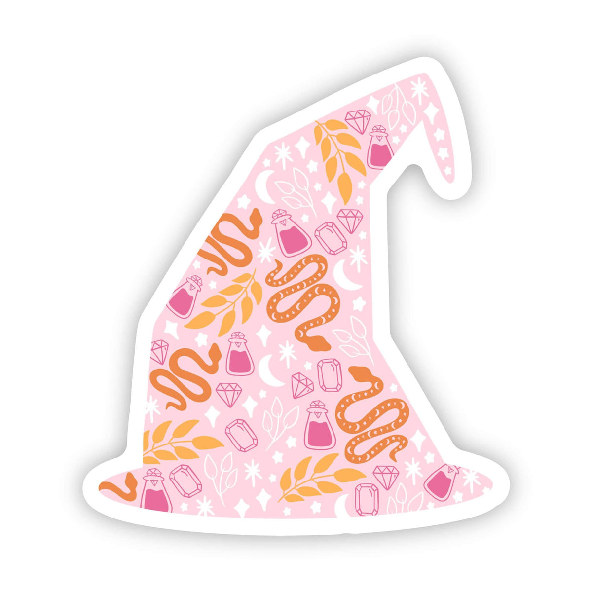 Snake & Potion Witch Hat Sticker – Big Moods