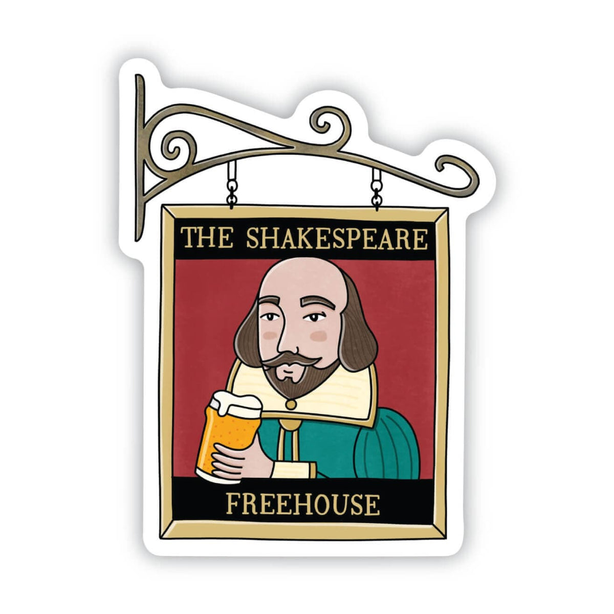 London Pub Shakespeare Beer Sticker – Big Moods