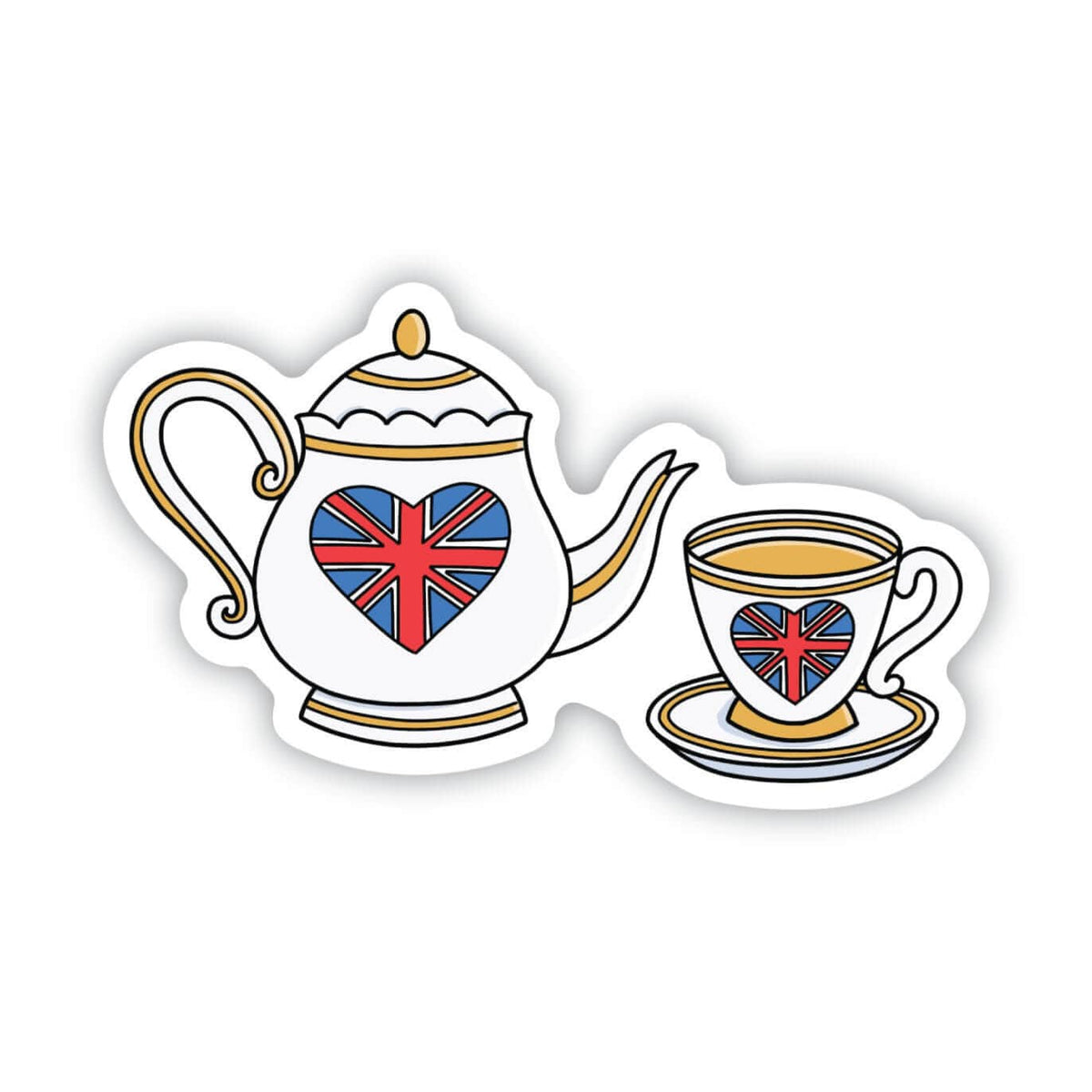 London Tea Set Sticker – Big Moods