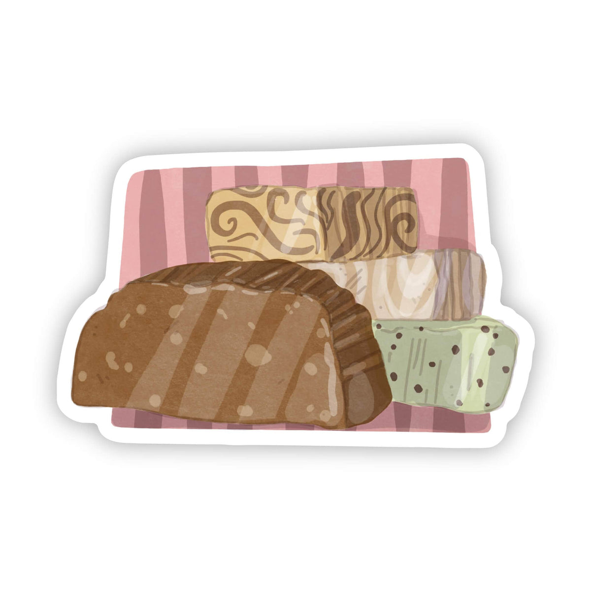 Chocolate Fudge Sticker – Big Moods