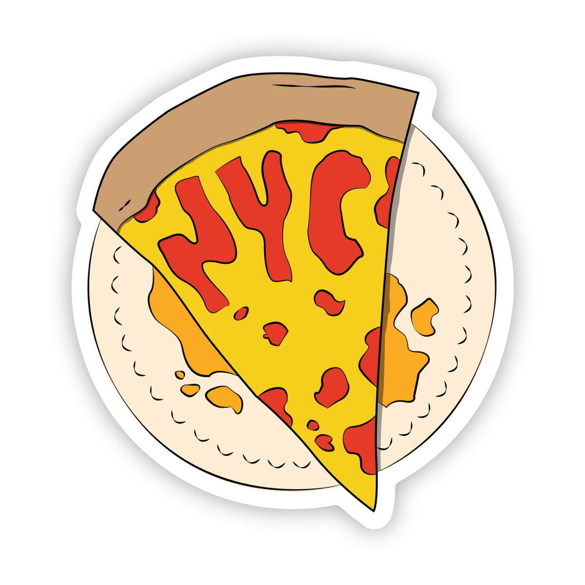 "NYC" Pizza Sticker – Big Moods