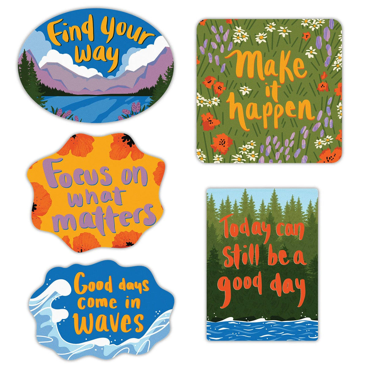 Find Your Way Stickers - 5 Pack – Big Moods
