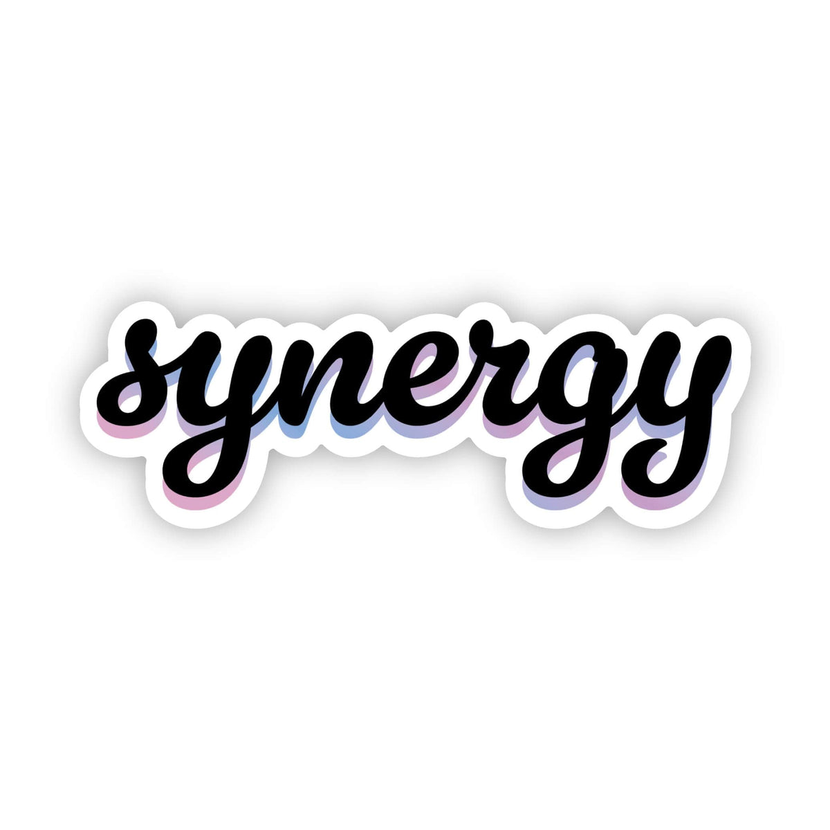 "Synergy" office slang sticker – Big Moods