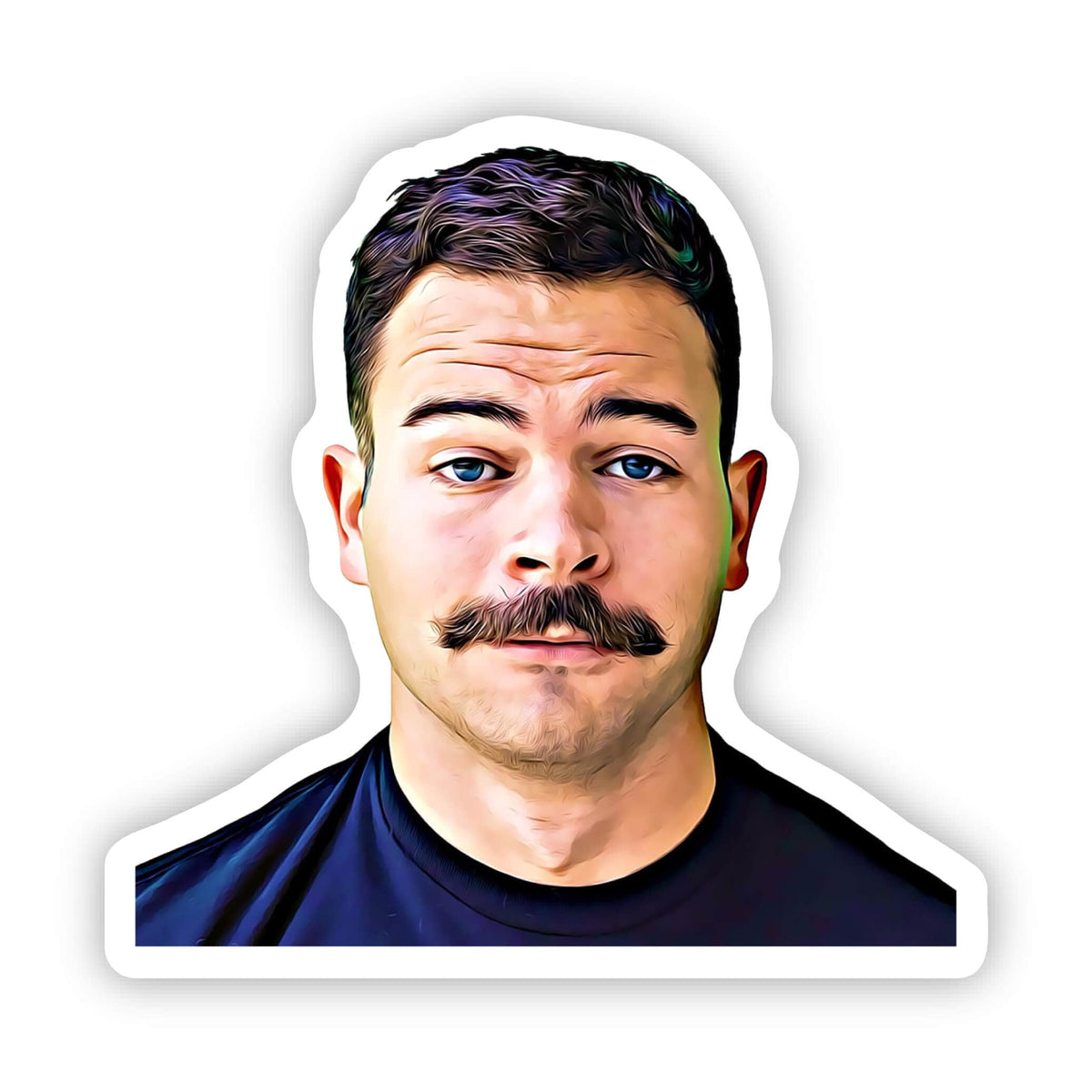 "Smolder" Animated Headshot Frankie Lapenna Sticker – Big Moods