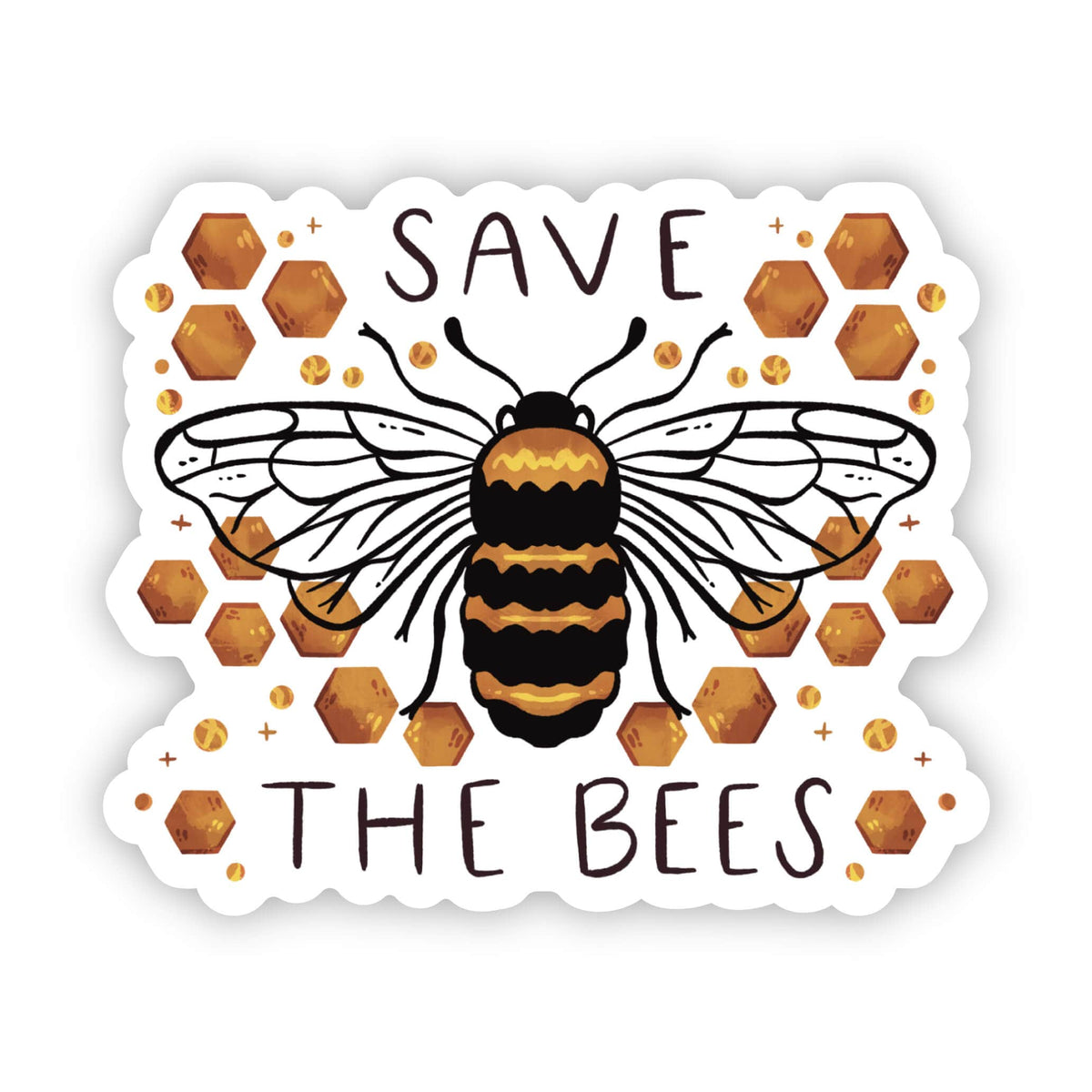 Save the bees nature sticker – Big Moods