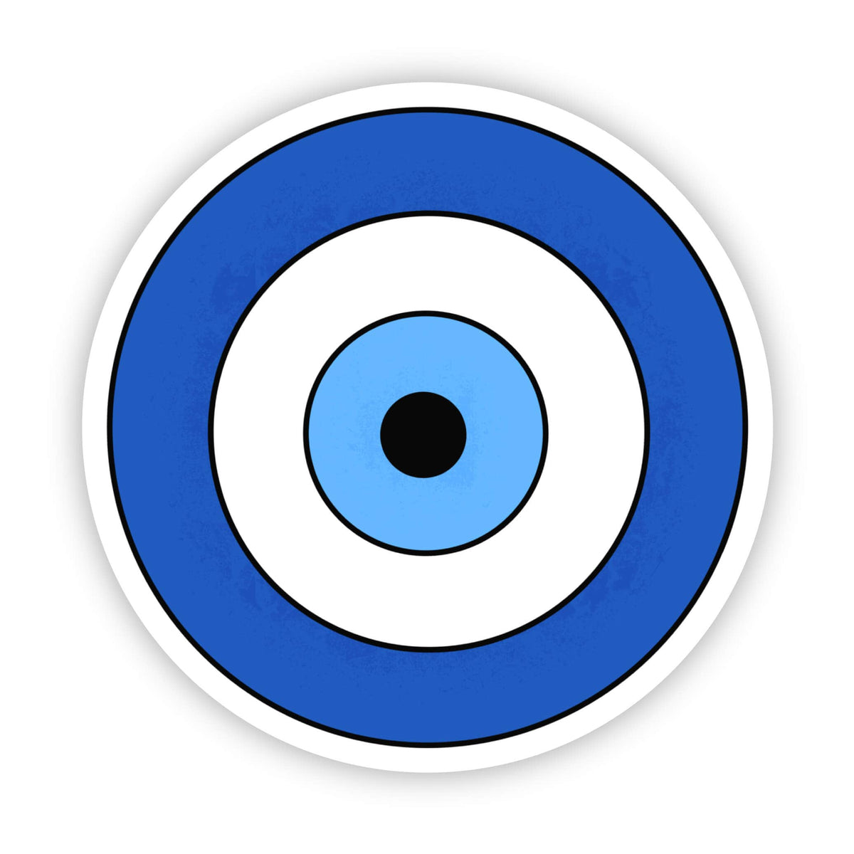 Evil eye sticker - blue circle – Big Moods