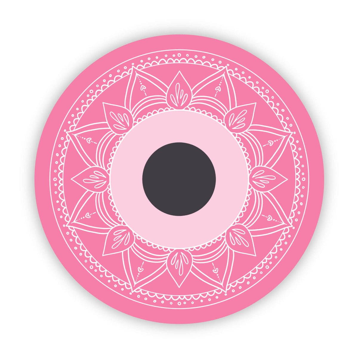 Love Pink Evil Eye Sticker – Big Moods