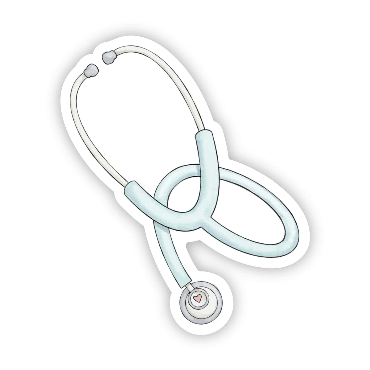 Blue stethoscope sticker – Big Moods