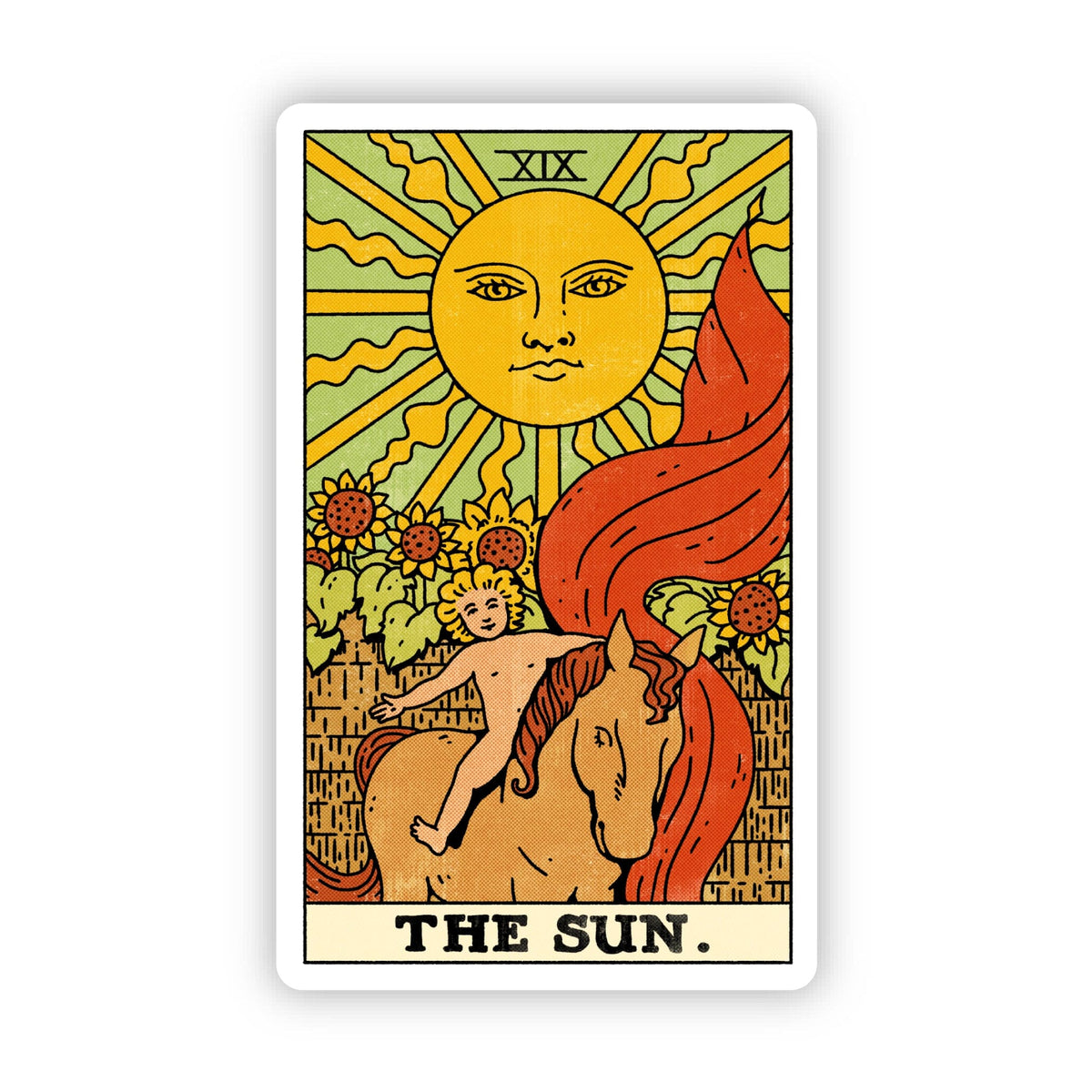 The Sun Tarot Card Sticker – Big Moods