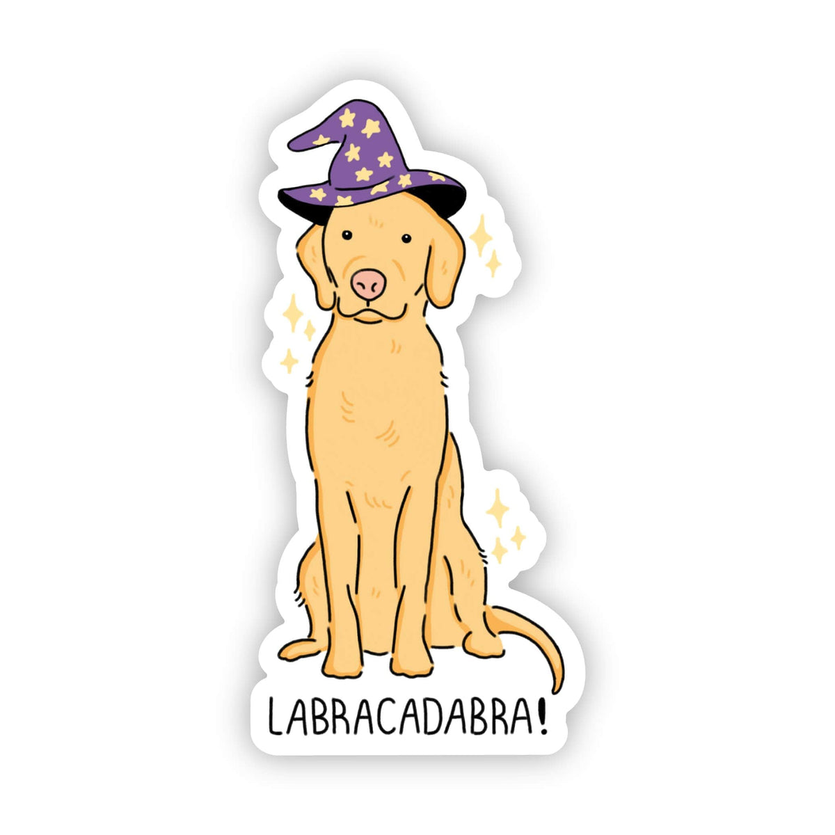 Labracadabra yellow lab sticker – Big Moods