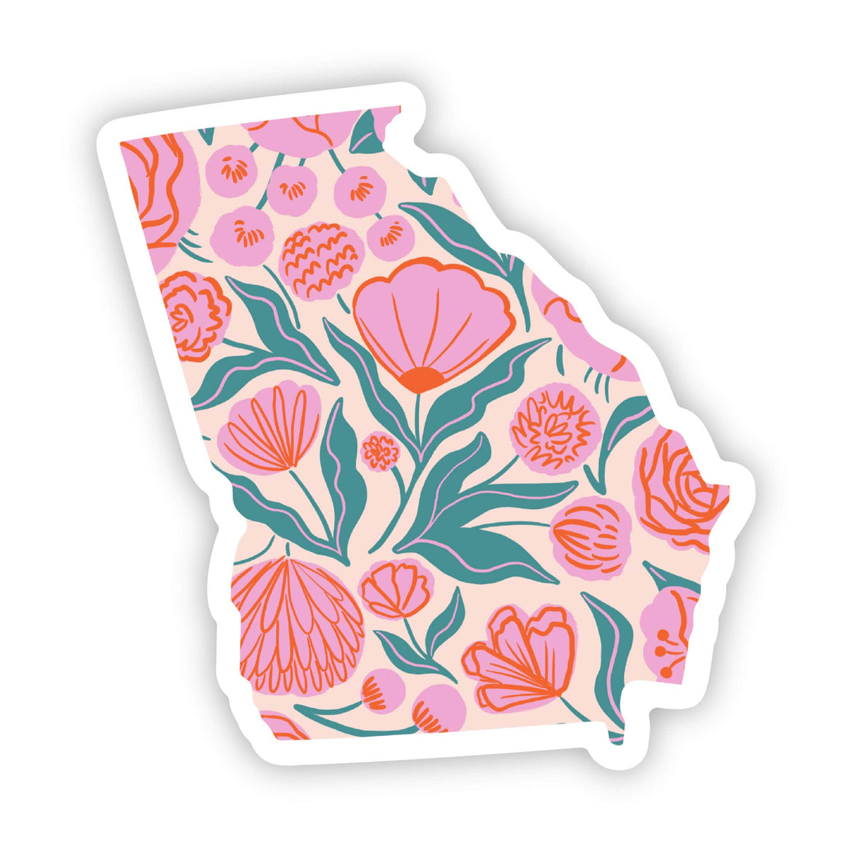 Georgia Sticker - Elegant Floral – Big Moods