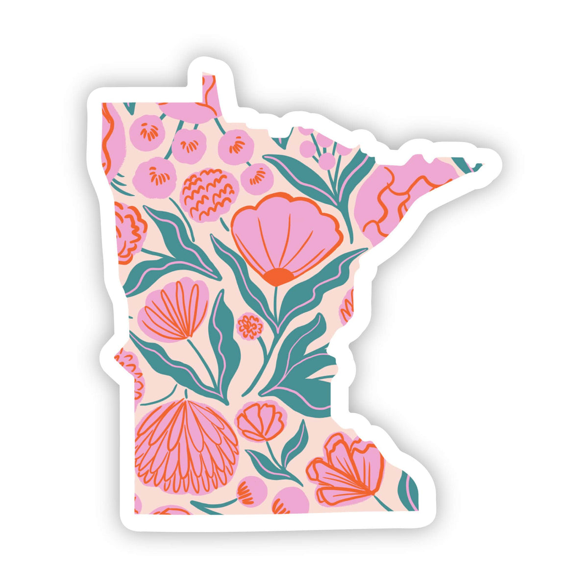 Minnesota Sticker - Elegant Floral – Big Moods