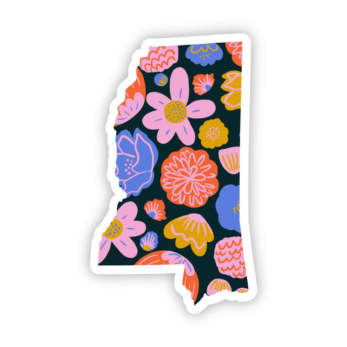 Mississippi Sticker - Colorful Flower – Big Moods