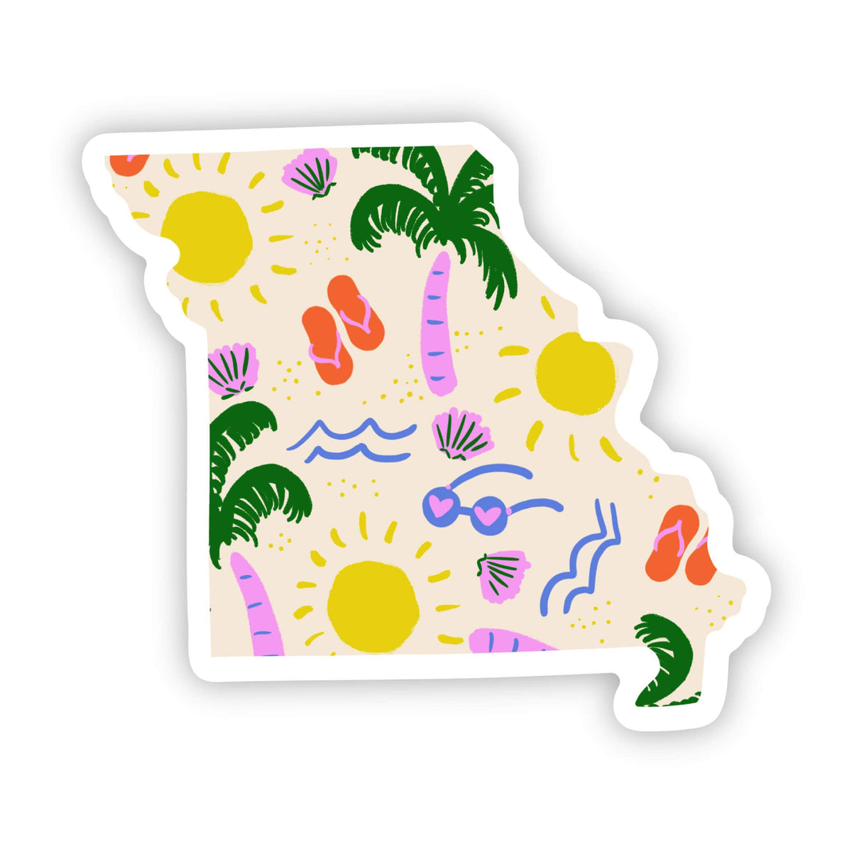 Missouri Sticker - Beach – Big Moods