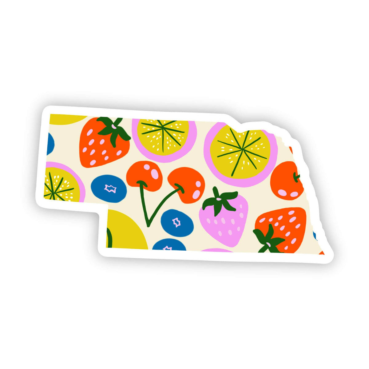 Nebraska Sticker - Cute Fruits – Big Moods