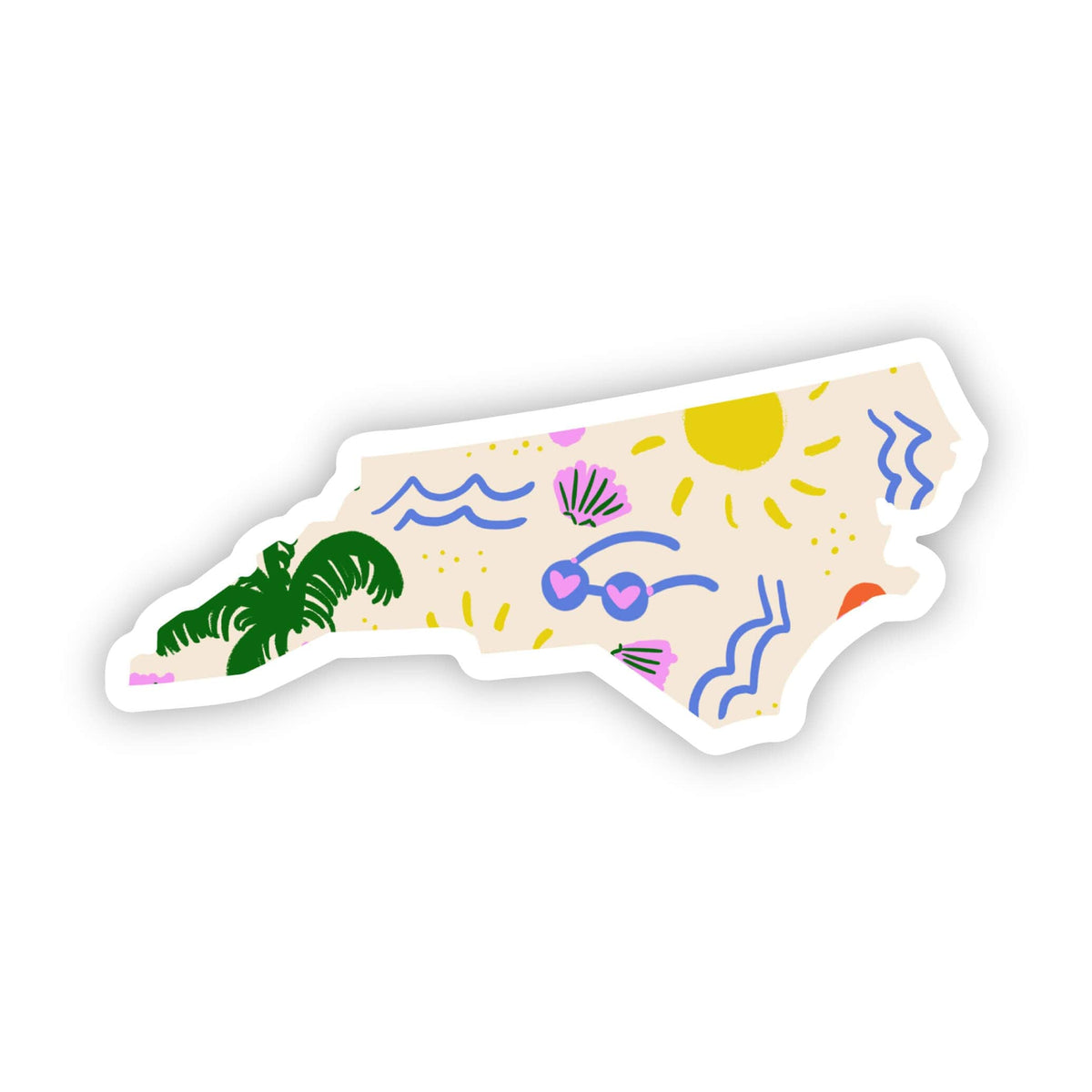 North Carolina Sticker - Beach – Big Moods