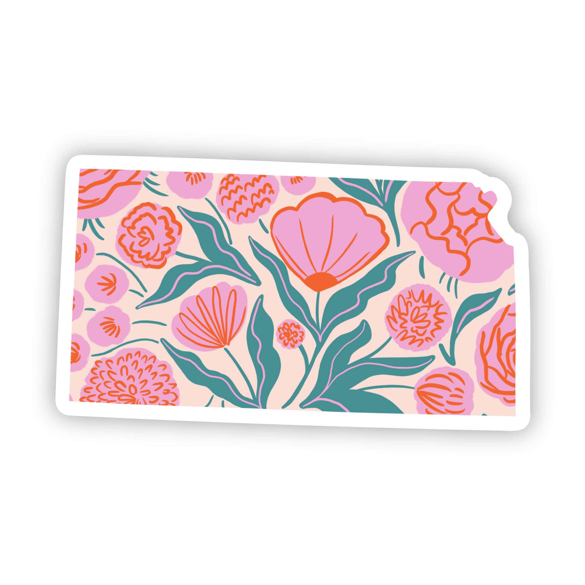 Kansas Sticker - Elegant Floral – Big Moods