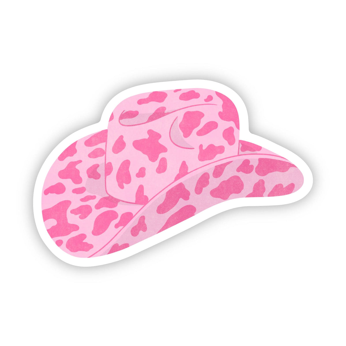 Pink cowboy hat sticker – Big Moods