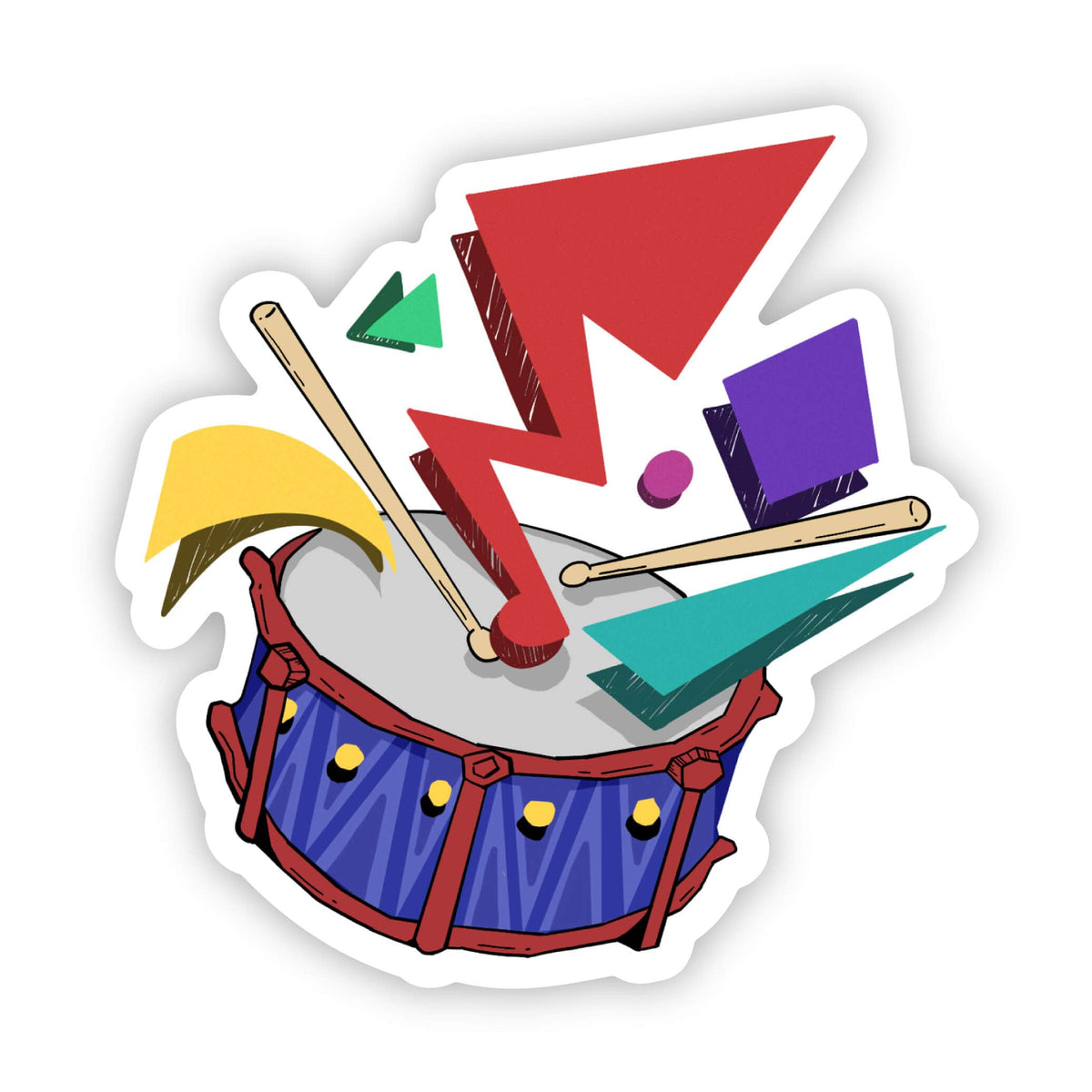Drum music sticker – Big Moods