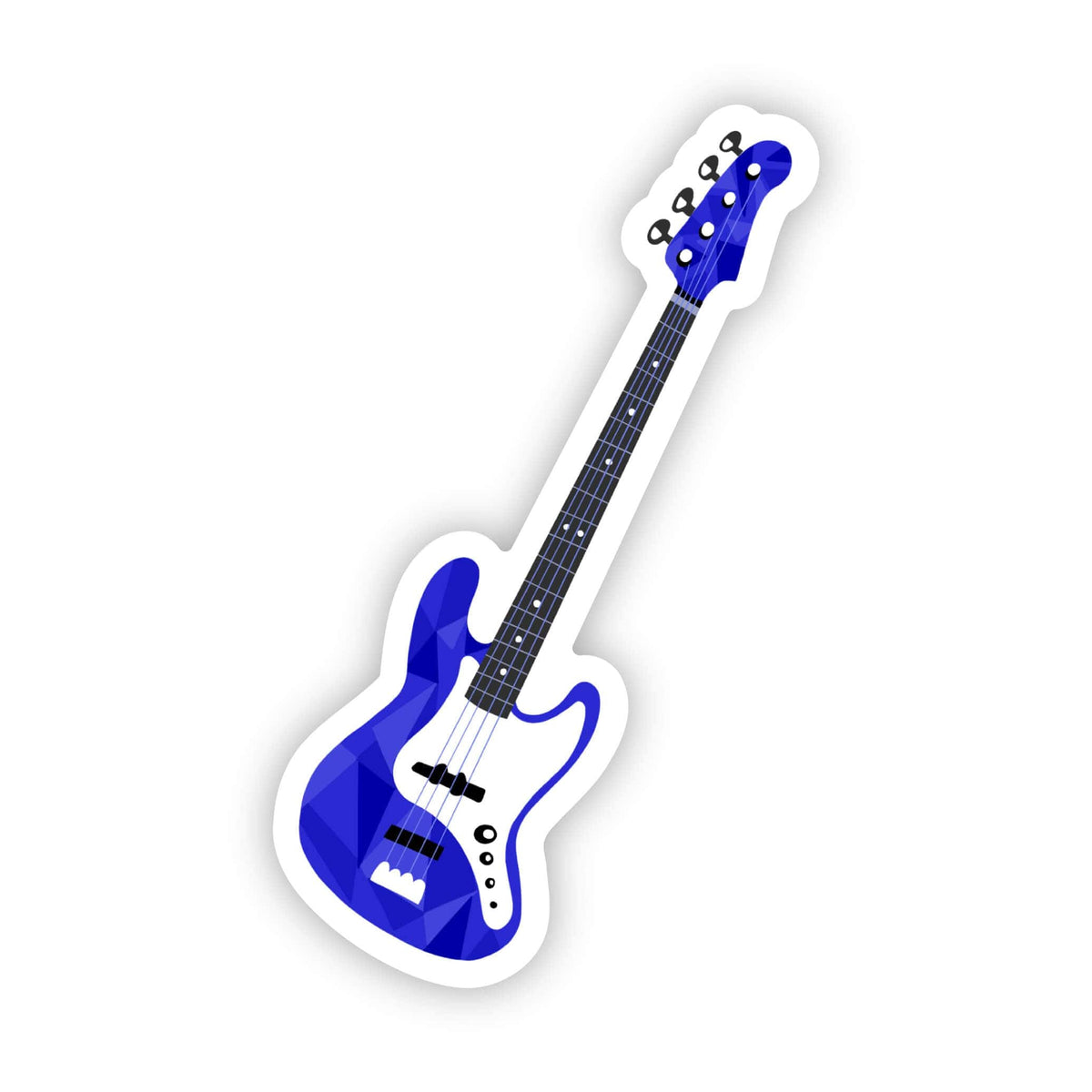 Base Guitar Sticker - Blue – Big Moods