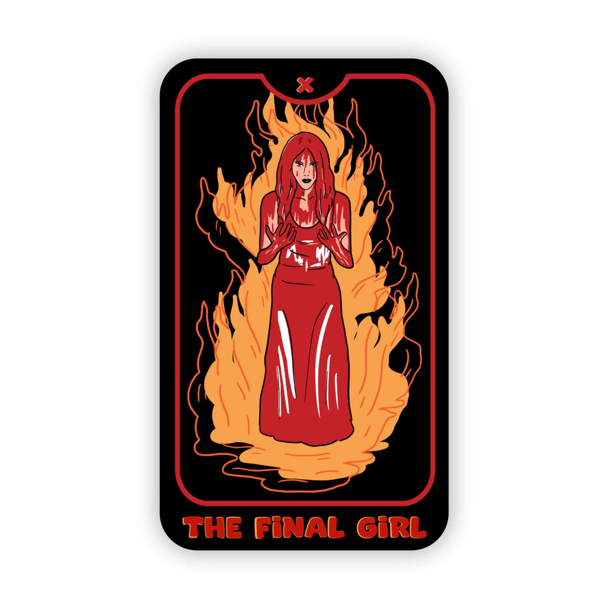 "The final girl" horror halloween sticker – Big Moods