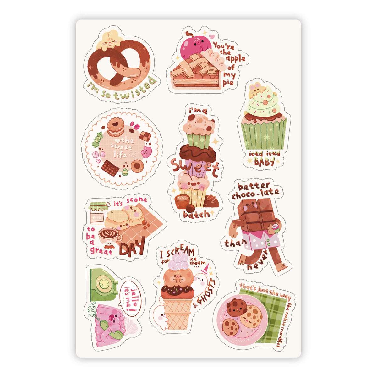 Food Pun Mini Sticker Sheet – Big Moods