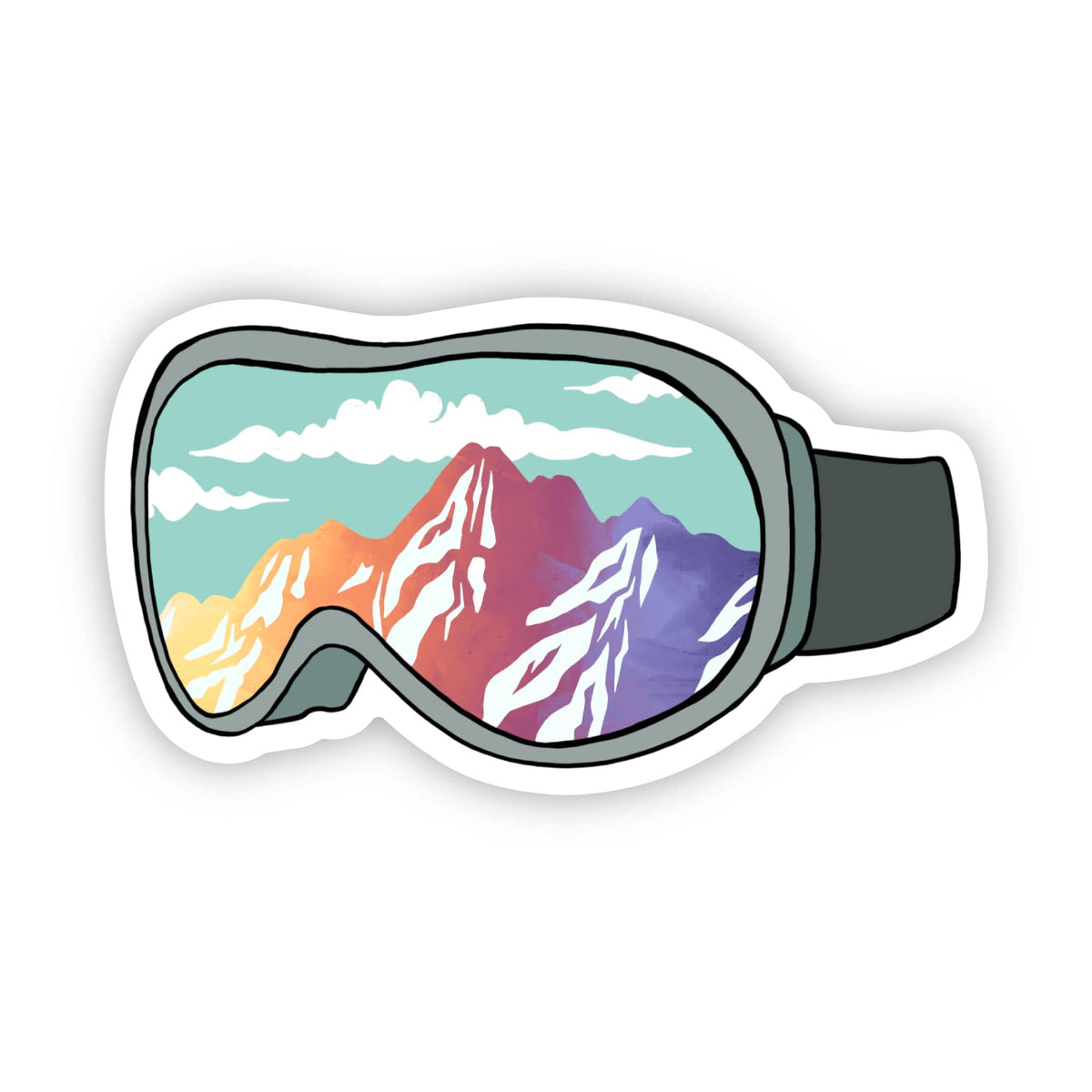 Snowboard and Ski Goggles Sticker – Big Moods