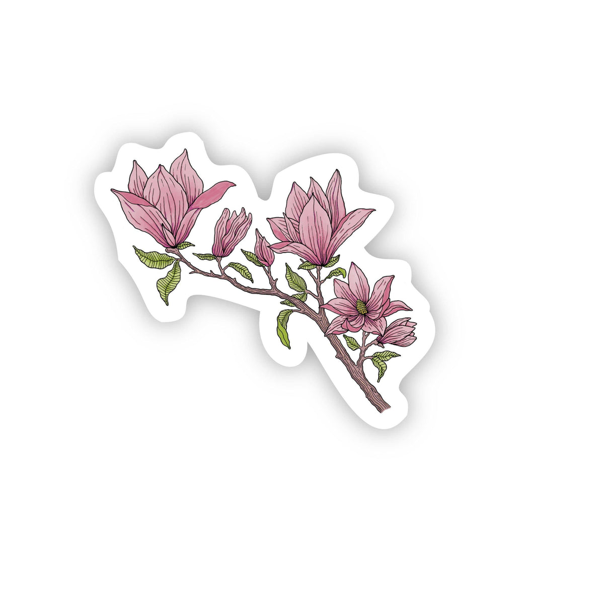 Magnolia Flower Sticker – Big Moods